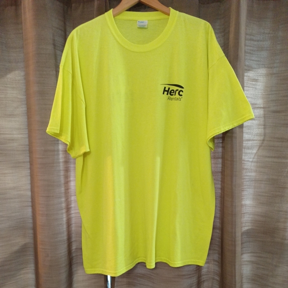 Port and Company | Shirts | Herc Neon Yellow Work Shirt 3xlt | Poshmark